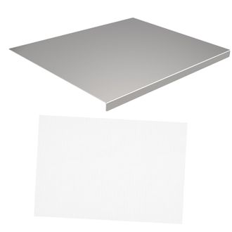 Cabilock Schneidbrett Schneidebrett f&uuml;r Arbeitsplatte 40x30cm Metall Schneidplatte Teigbrett Servierbrett f&uuml;r Nudeln Werkzeug Restaurant Backstahl