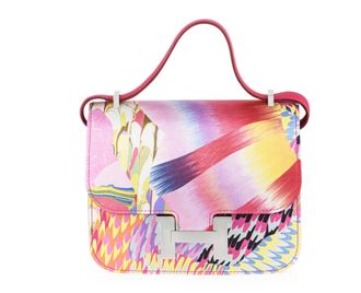 Herm&egrave;s Herm&egrave;s Constance 18cm Marble Silk PHW Limited Edition