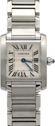 Cartier Pre-owned Tank Francaise Stainless Steel Quartz - Femme - Pre-owned - Gris - Taille: ONE Size