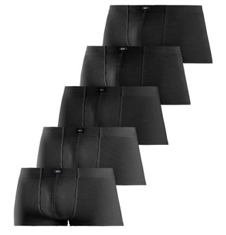 H.I.S Herren Boxershorts, Ausf&uuml;hrung Hipster, 5er Pack (DE/NL/SE/PL, Alphanumerisch, XXL, Regular, Regular, Schwarz)