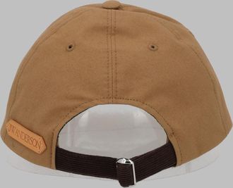 J.W.Anderson Womens Baseball Cap With Logo Beige Cotton Hat