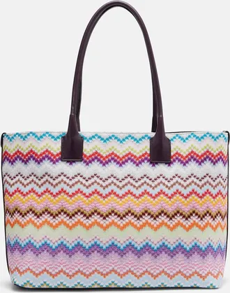 Missoni Tote Bag mit Leder