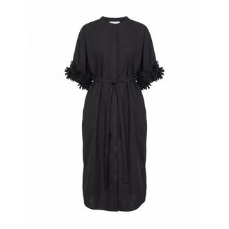 Meimeij Femme, Robes, Noir, Taille: 40 FR Robe Chemisier