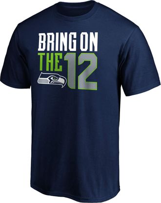 Fanatics NFL Football T-Shirt Seattle Seahawks Hometown Fanshirt Bring on The 12 (XXL)