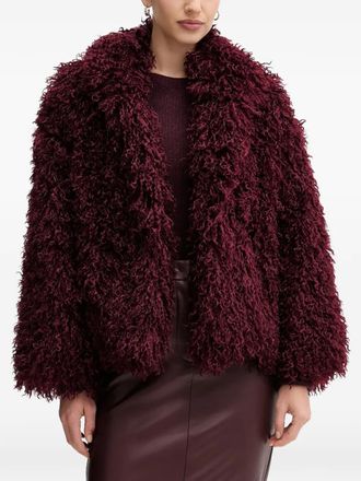 Sandro Ferrone manteau &agrave; manches longues - Rouge