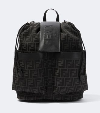 Fendi Rucksack Strike mit Leder