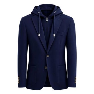 Eleventy Wandelbarer Wollblazer - - Jackets - Herren - Blau - M
