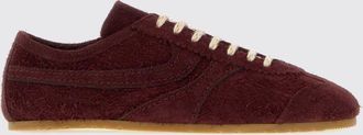 Dries Van Noten Low-Top-Sneakers aus Kalbsveloursleder mit runder Kappe