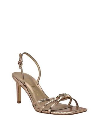 Guess Sandales &agrave; talons Twilla pour femme, Or 710, 39 EU