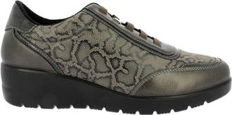 Doctor Cutillas Doctor CUTILLAS - Chaussures de sport pour femme avec cordon élastique, mocassin, semelle amovible, impression animale, serpent pour femme, Mousse, 36