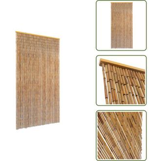 vidaXL The Living Store Insektenschutz T&uuml;rvorhang Bambus 100 x 220 cm - Bambus T&uuml;rvorhang