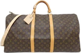 Louis Vuitton unisex, Pre-owned, Brun, Taille: ONE Size Pre-owned Keepall Bandouliere Monogram 60 Sac Boston