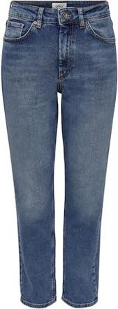 Only Only Femme ONLVENEDA Life MOM Jeans REA844 Noos Pantalons, Dark Blue Denim, S/30