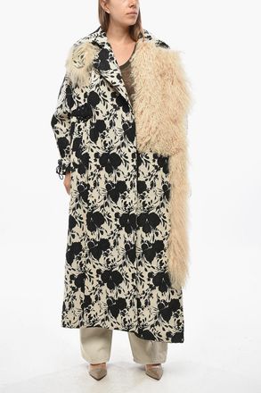 Preen Bestickter Mantel LIZA mit Pelzdetail Preen by Thornton Bregazzi
