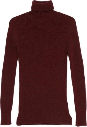 Dries Van Noten Femme, Pulls, Rouge, Taille: 42 FR Pull Col Roul&eacute;