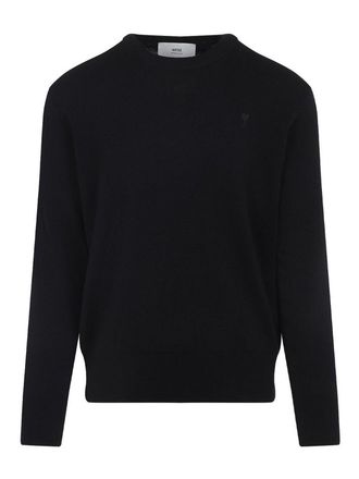 Ami Pull Col Rond - Noir
