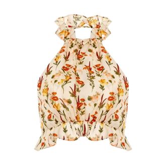 Agua Bendita Nardo Clementina Cropped Top - - Tops - Damen - Beige - XS