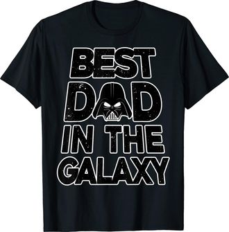 Star Wars Vatertag Darth Vader Best Dad Galaxy Space Logo T-Shirt