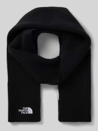 The North Face Schal in Strick-Optik mit Logo-Patch