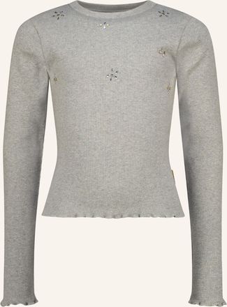 Vingino Vingino Longsleeve Jelieke Mit Schmucksteinen grau