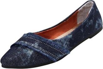 Generic Chaussures plates d&eacute;contract&eacute;es et confortables pour femme - &Eacute;l&eacute;gantes - Bout pointu - Couleur unie - Respirantes - L&eacute;g&egrave;res - &Agrave; enfiler - Pour le trav