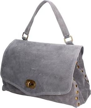 Gave Lux Sac &agrave; bandouli&egrave;re en cuir v&eacute;ritable pour femme Made in Italy 37x22x15 cm GLX228104423FBG, gris, Taille unique