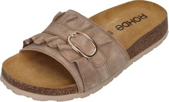 Rohde Damenschuhe Pantoletten MILANO 1763-14 natur, Gr&ouml;&szlig;e:38 EU