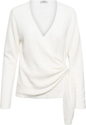 &Co Woman Wickel-Strickoberteil - - Blouses & Shirts - Damen - Wei&szlig; - XS