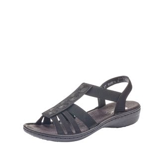 Rieker Damen voorjaar/zomer. 60870 Geschlossene Sandalen, Black 00, 36 EU