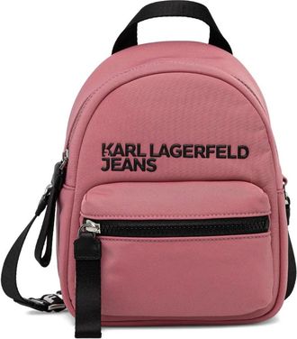 Karl Lagerfeld sac banane à logo brodé - Rose