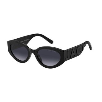 Marc Jacobs Schwarze Graue Sonnenbrille mit Dunkelgrauen Shaded Gl&auml;sern - - Accessories - Damen - Schwarzk - 54 MM
