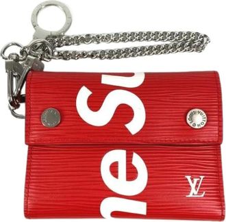Louis Vuitton unisex, Pre-owned, Rouge, Taille: ONE Size Portefeuille Cha&icirc;ne/&Eacute;paule Epi Pre-owned