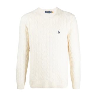 Polo Ralph Lauren Homme, Pulls, Beige, Taille: S Pull à Manches Longues en Maille