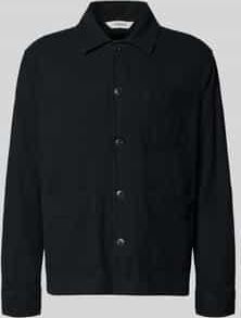 Selected Oversized Hemdjacke aus Baumwoll-Leinen-Mix Modell OTTO BRODY