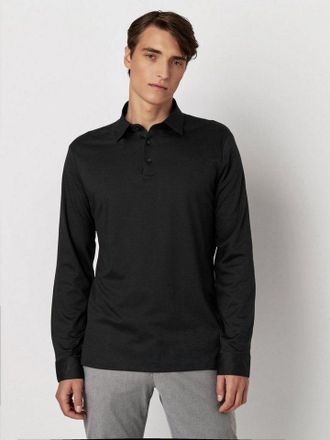 DeSoto Langarm-Poloshirt Jerseypolo Essential Kent langarm Flexibler Stretch