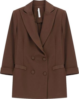 Imperial Femme, Vestes, Brun, Taille: 36 FR Giacca Doppiopetto