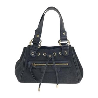Bulgari Pre-owned Canvas Leather Logo Mania Handtasche - - Pre-owned - Damen - Schwarzk - ONE SIZE