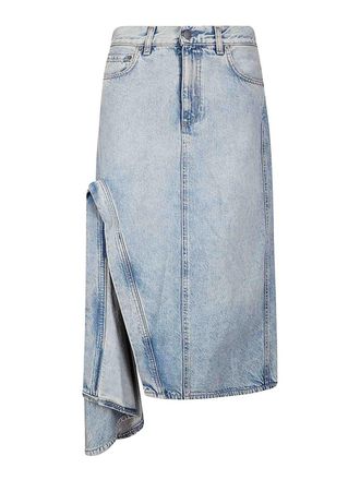 Haikure Jupe Midi - Denim