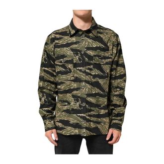 Dolce & Gabbana Camouflage Baumwoll-Freizeithemd mit Muster - - Shirts - Herren - Mehrfarbig - 2XL