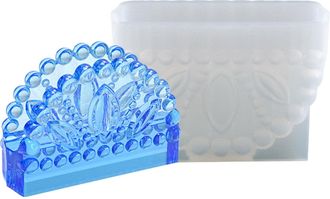 Generic Aufbewahrungsbox Harzform, Epoxidgussformen f&uuml;r Schmuckaufbewahrung - Taschentuchbox Silikonform Taschentuchbox Abdeckung Kristall Epoxidharz Form f&uuml;r