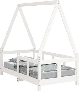 vidaXL Kinderbett Wei&szlig; 70x140 cm Massivholz Kiefer - Vidaxl