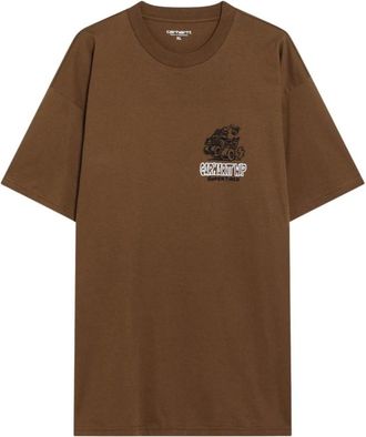 Carhartt Work in Progress S/S Hot Rat T-Shirt - - Tops - Herren - Braun - 2XL