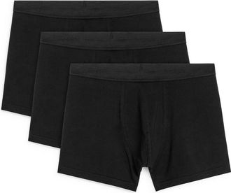 Arket Lange Boxer Aus Jersey 3er-Set -Schwarz