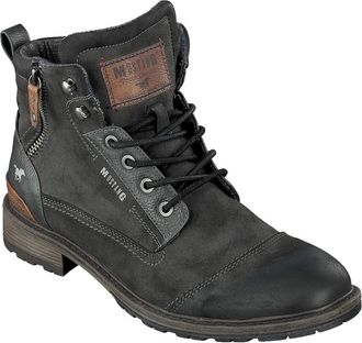 Mustang Jeans Herren Stiefelette Schnürboots 4140-504, Größe:45 EU, Farbe:Grau