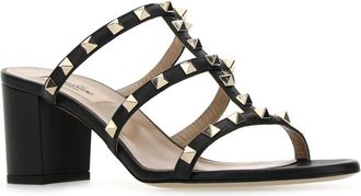 Valentino Garavani Rockstud Mule Heel - Black