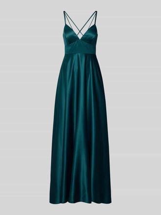 Jake*s Abendkleid mit gekreuzten Spaghettitr&auml;gern