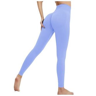 Generic Legging avec Poche T&eacute;l&eacute;phone Jeans Court Confortable Molleton Epais Extensible D&eacute;chir&eacute; Homewear Paperbag Outdoor Bretelle Meilleurs Turquoise W28 Hip 