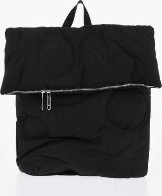 Off-white Solid-Color Nylon Backpack METEOR With Leather Trims Off-White