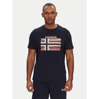 Napapijri T-Shirt S-Lari NP0A4IE51761 Dunkelblau Regular Fit