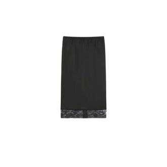Max Mara Femme, Sous-v&ecirc;tements, Noir, Taille: 36 FR Wkddiorama Skirt